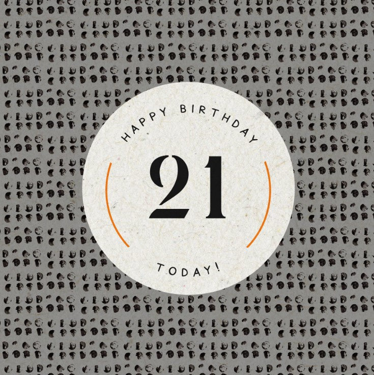 "Happy Birthday - 21 Today!" Card – Basketique
