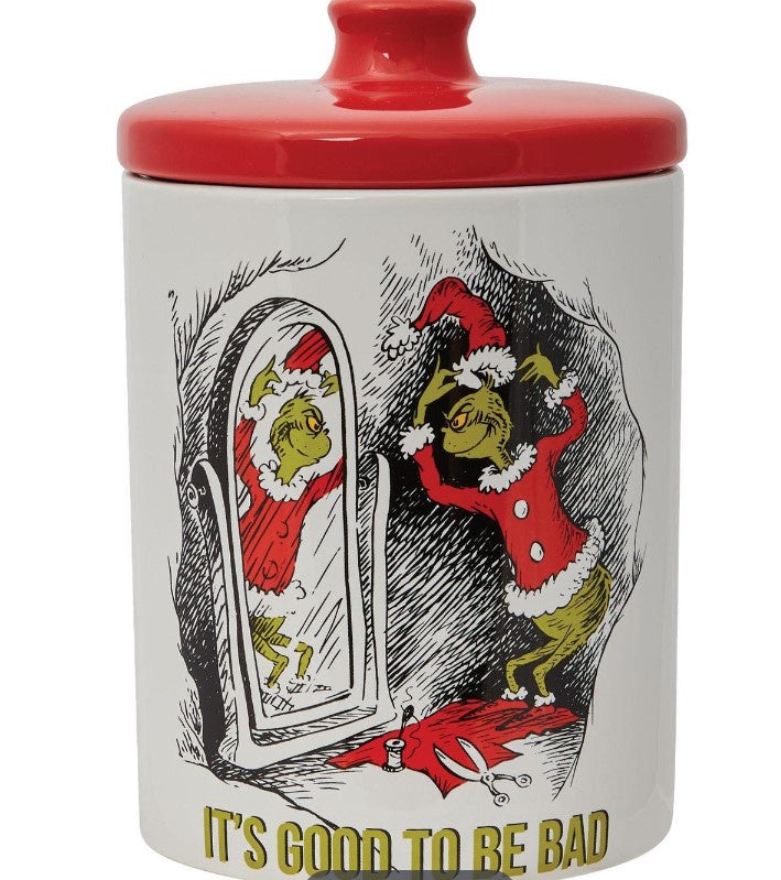 Classic Santa Grinch Canister – Basketique