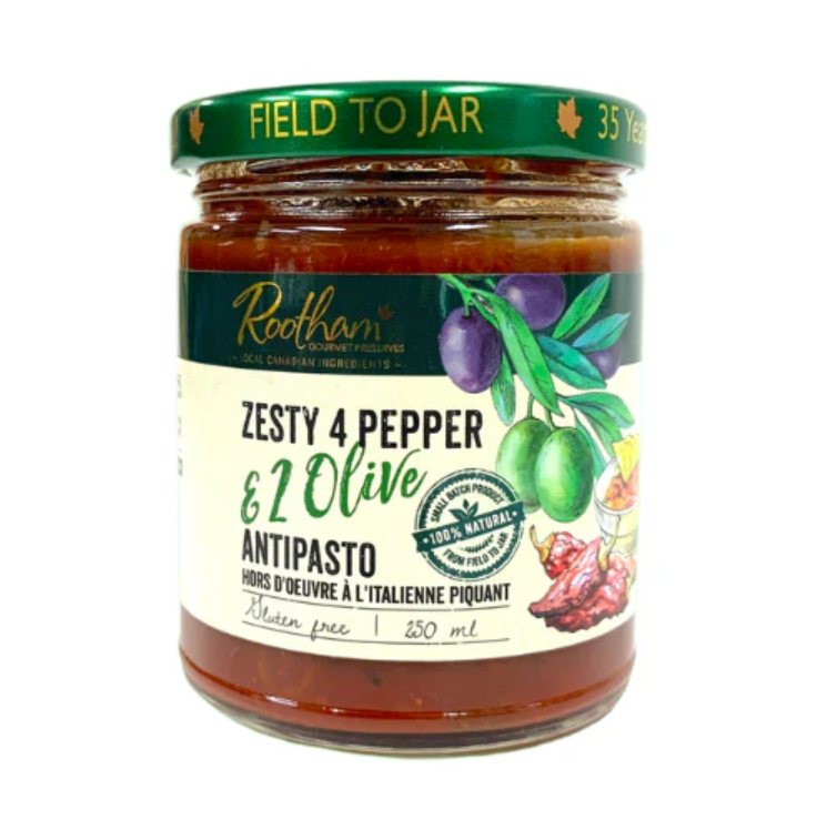 Rootham - Zesty 4 Pepper & 2 Olive Antipasto 250 ml – Basketique