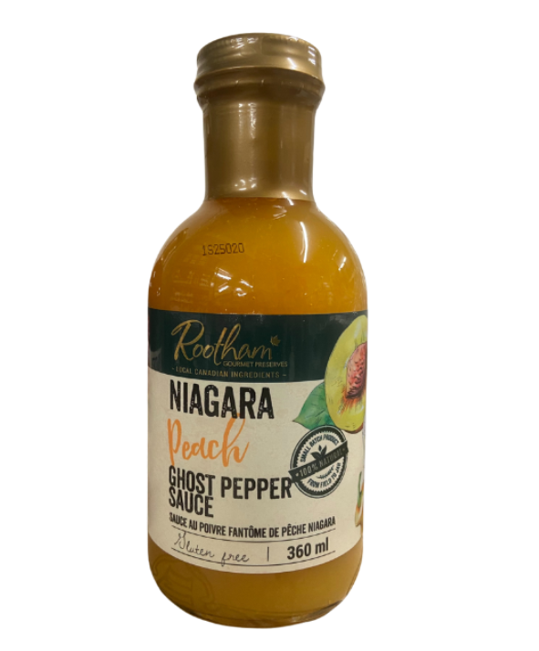 Rootham - Niagara Peach Ghost Pepper Sauce 360ml – Basketique